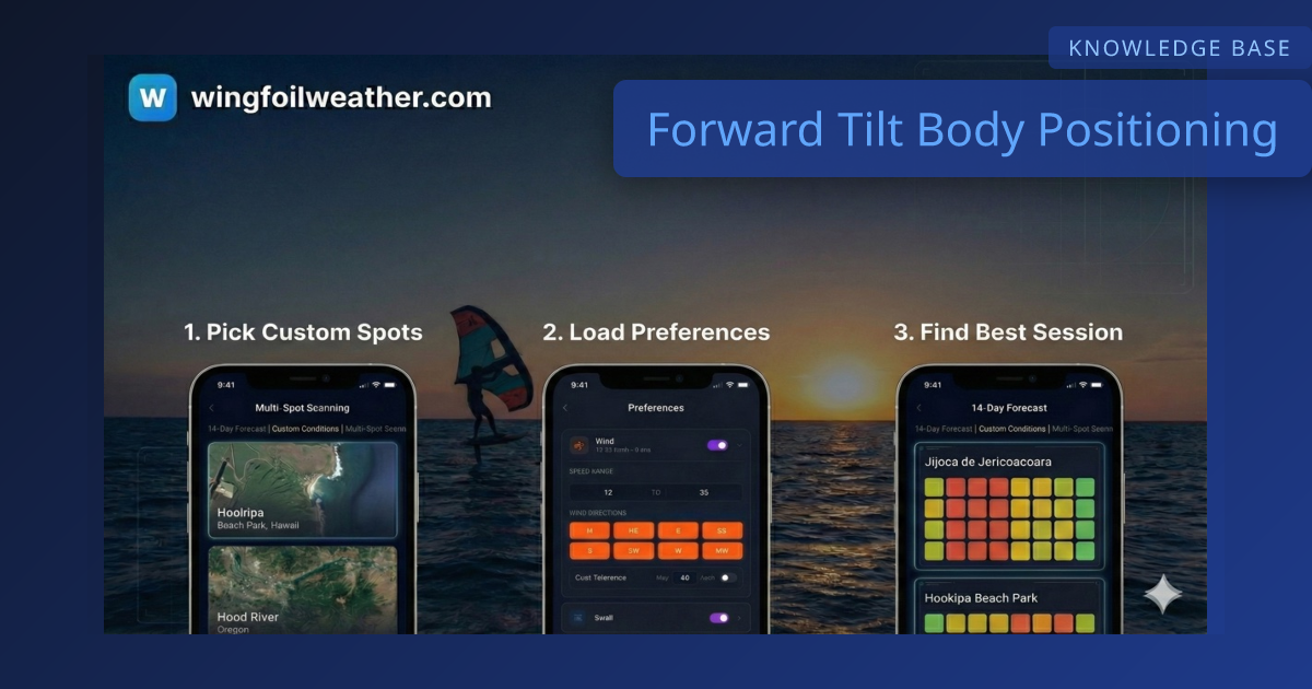 Forward Tilt Secrets – Body Positioning for 25+ Knot Wingfoil Sprints ...